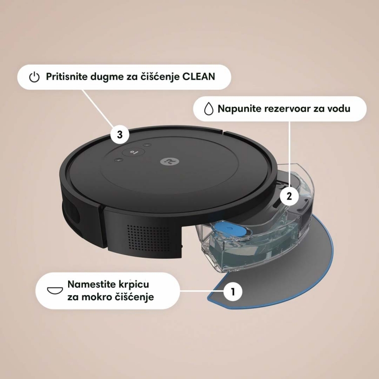Roomba Combo Essential 2 crni | Robot usisivači i brisači